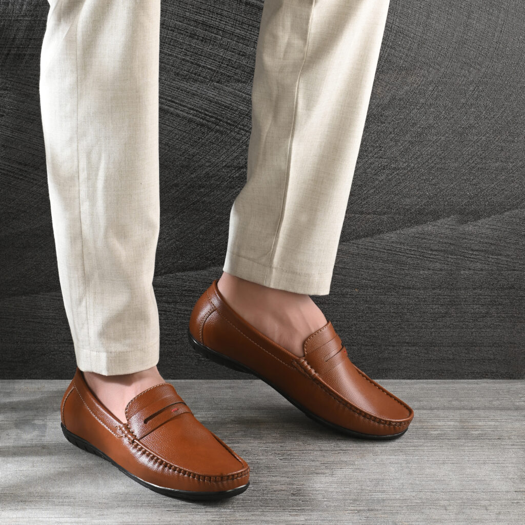 Men's Comfortable Loafers (Tan) - SCOVER.IN